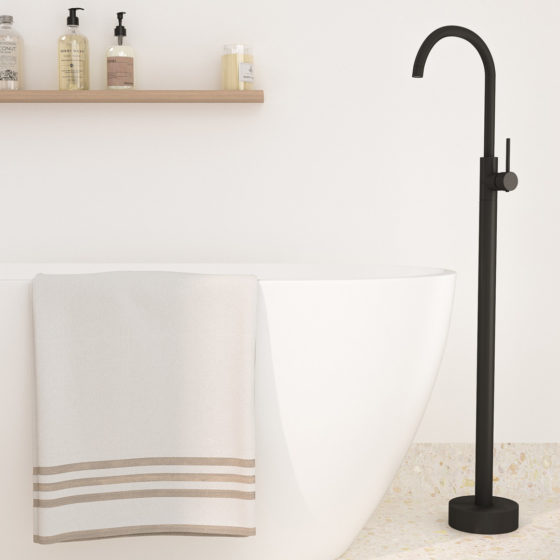 Magnus Wall Mounted Mixer - Matte Black | ABI Bathrooms & Interiors