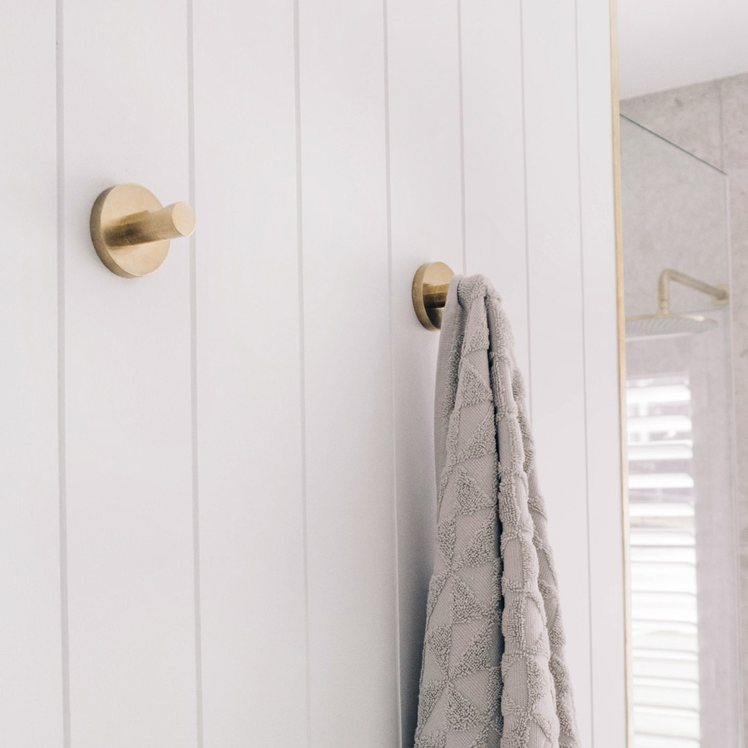 Elysian Robe Hook - Brushed Brass | ABI Interiors