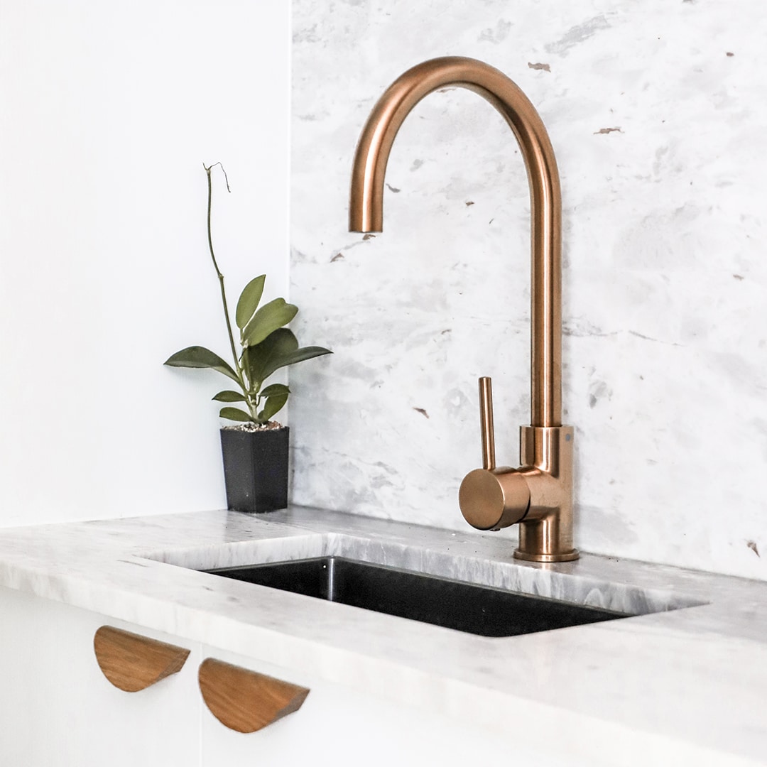 Elysian Kitchen Mixer - Brushed Copper | ABI Interiors