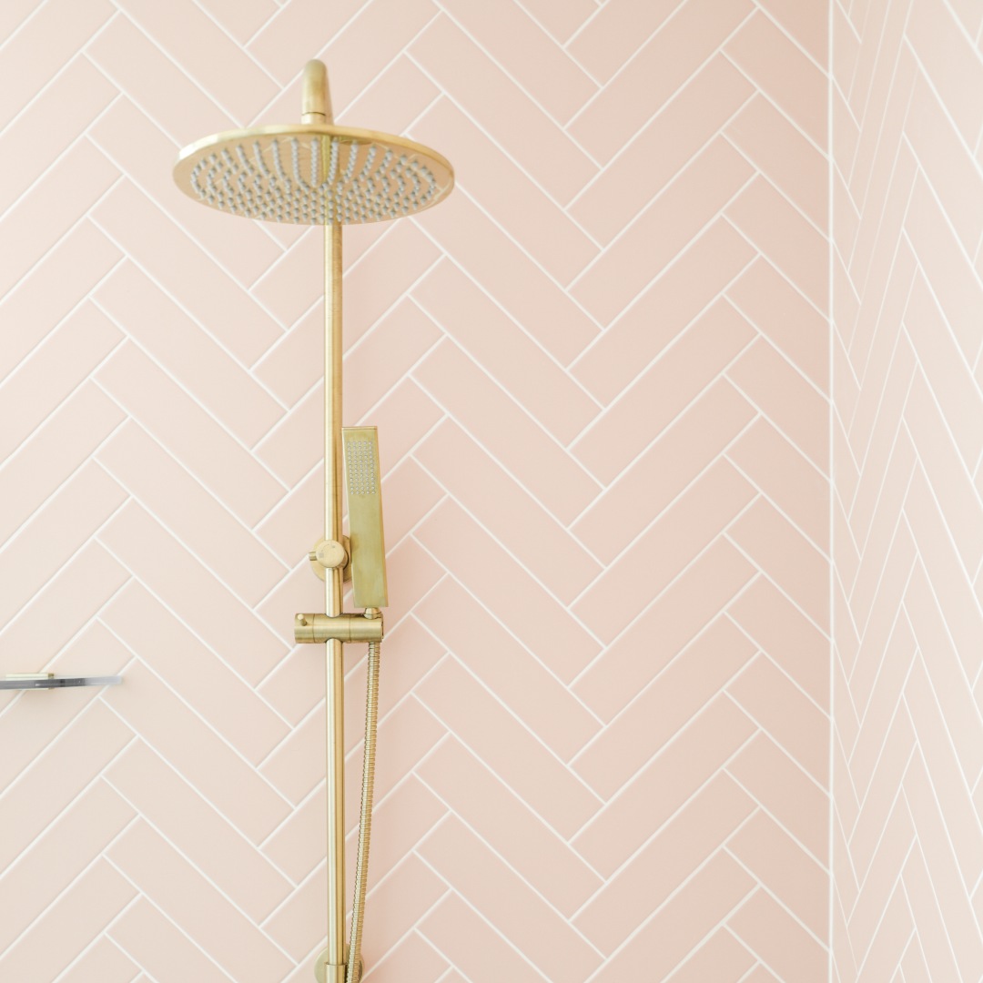 Finley Brushed Brass Shower Set (2021) | ABI Interiors | 10 Year Warranty