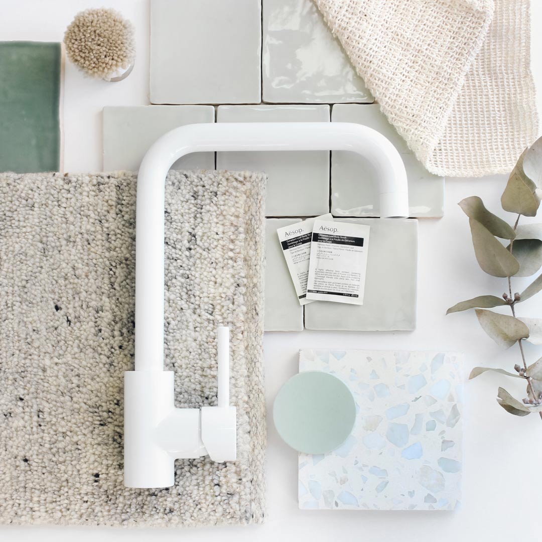 Eden Square Kitchen Mixer - White | ABI Interiors