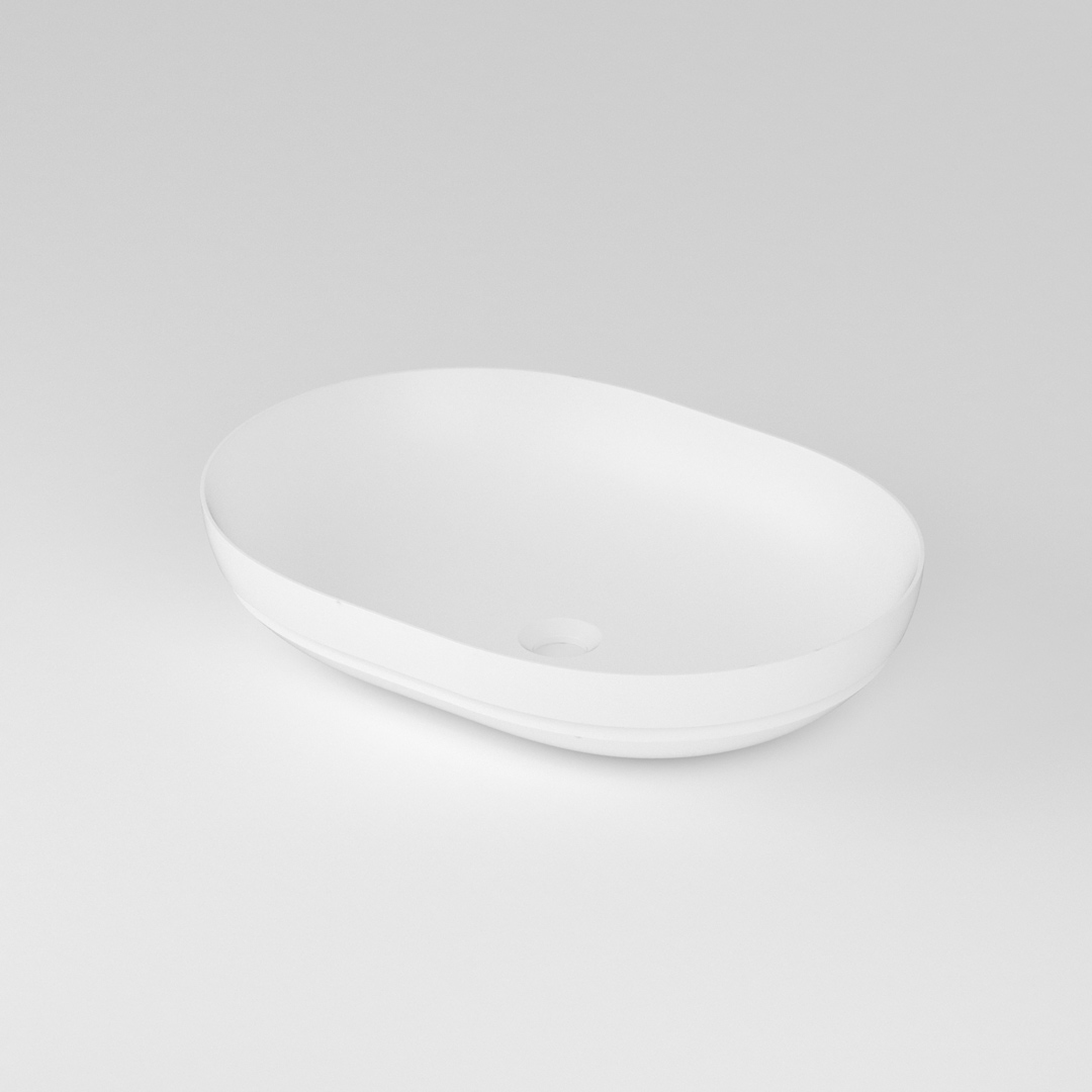 Kiva Semi Inset Basin - Matte White | ABI Interiors