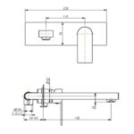 Magnus Wall Mounted Mixer - Matte Black | ABI Bathrooms & Interiors