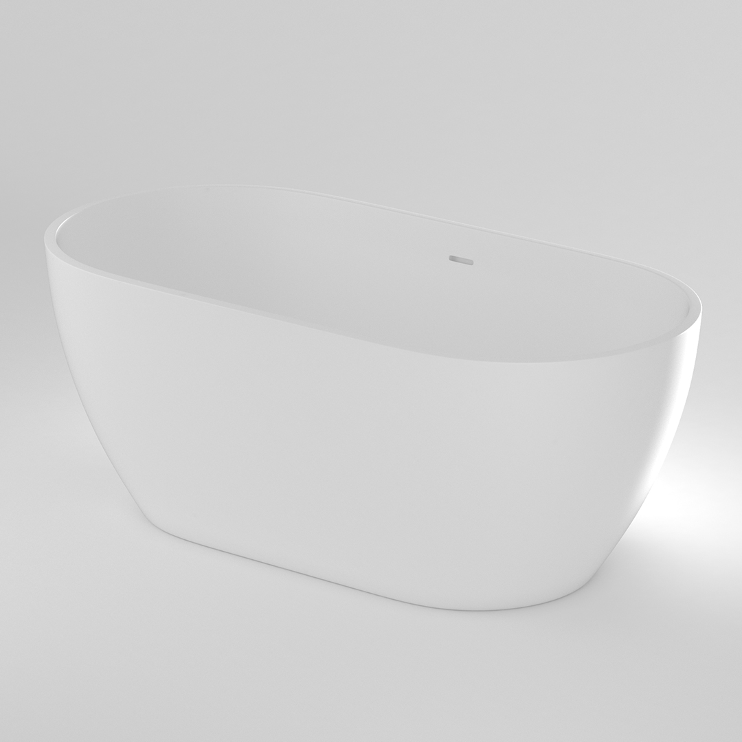 Scala Acrylic Freestanding Bath - 1510 Matte White | ABI Interiors