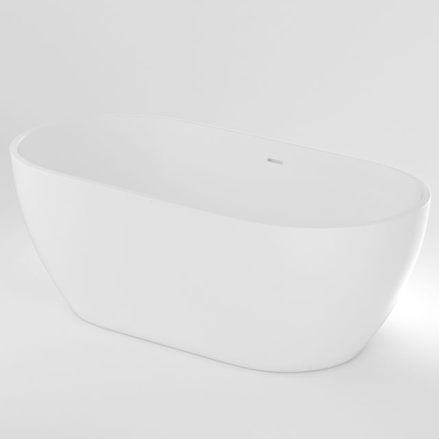 Scala Acrylic Free Standing Bath - 1650 Matte White | ABI Interiors