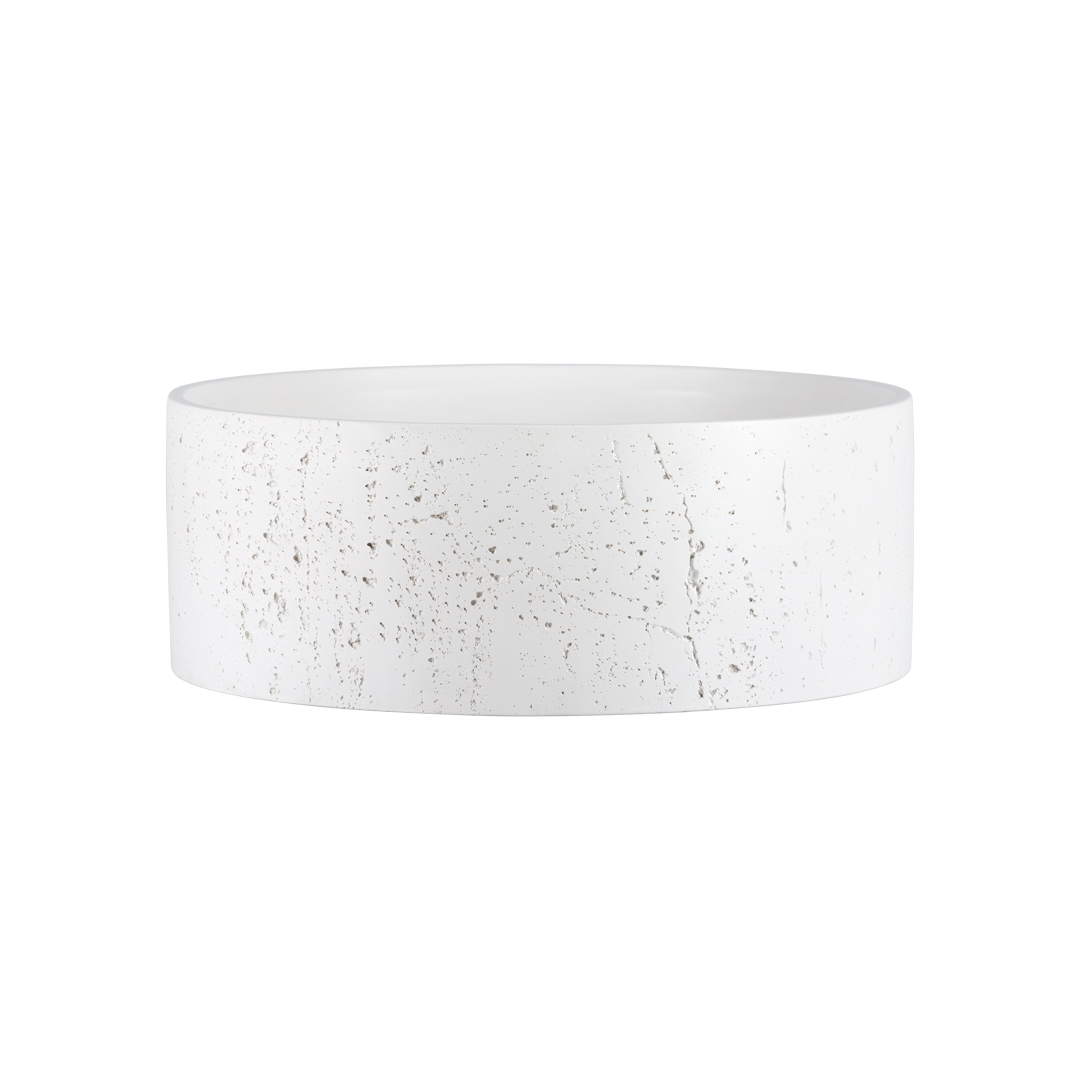 Atelis Concrete Basin - Matte White | ABI Interiors