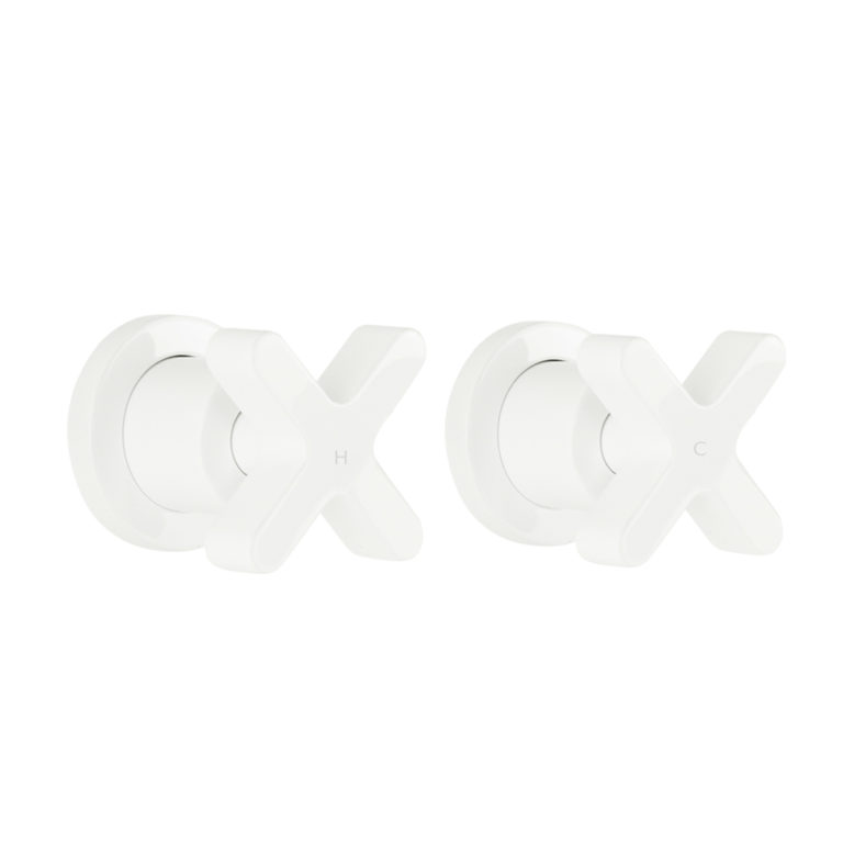 Cross - Assembly Taps - White | ABI Interiors