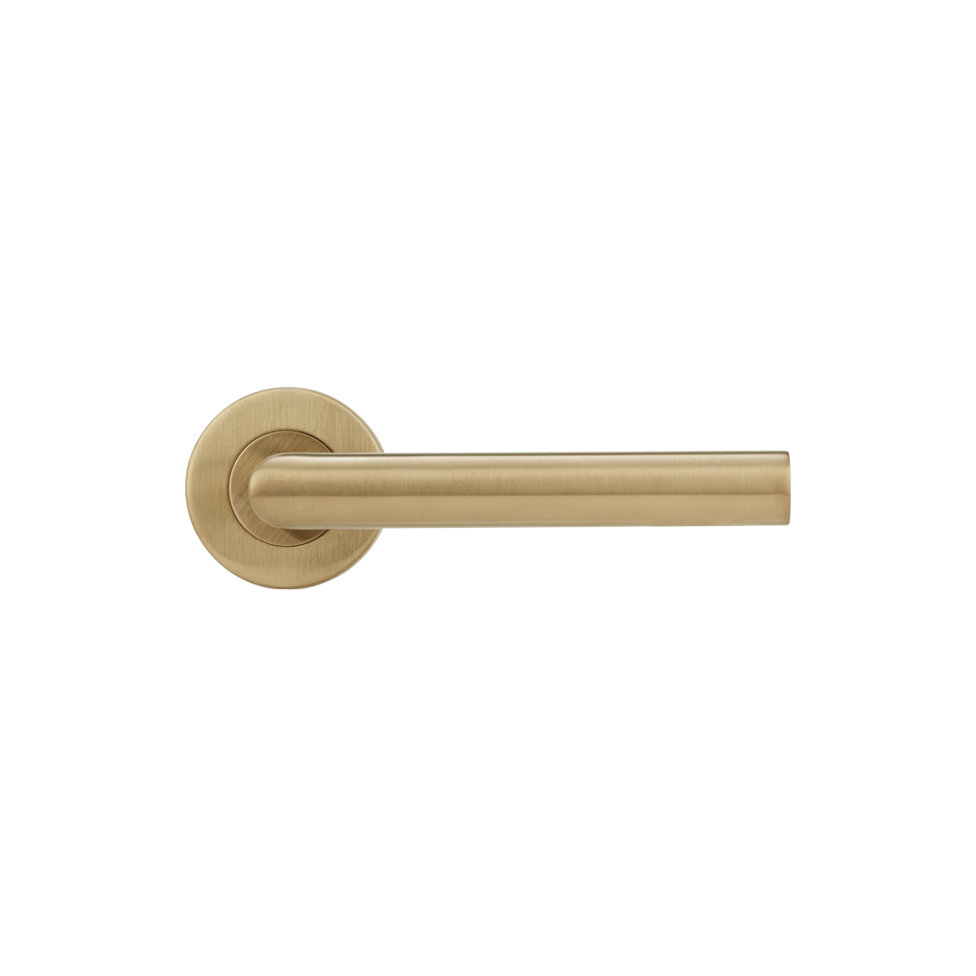 Davis Door Handle - Brushed Brass | ABI Interiors