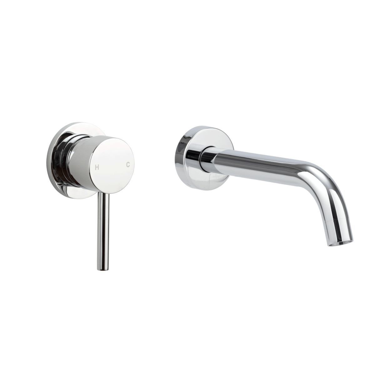 Elysian Minimal Mixer & Spout Set - Chrome | ABI Bathrooms & Interiors
