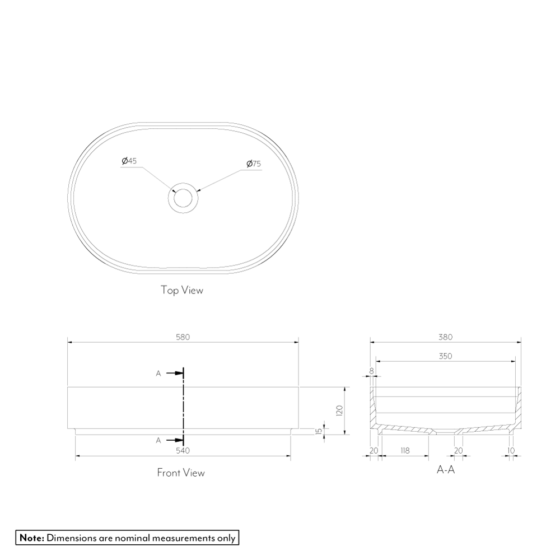 Bajo Mini Basin - Matte White | ABI Bathrooms & Interiors