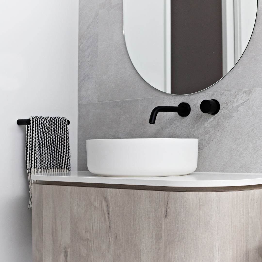 Milani Hand Towel Holder - Matte Black | ABI Interiors