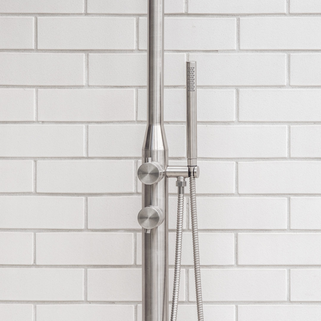 Stainless Steel Outdoor Shower Set | Sola | ABI Interiors