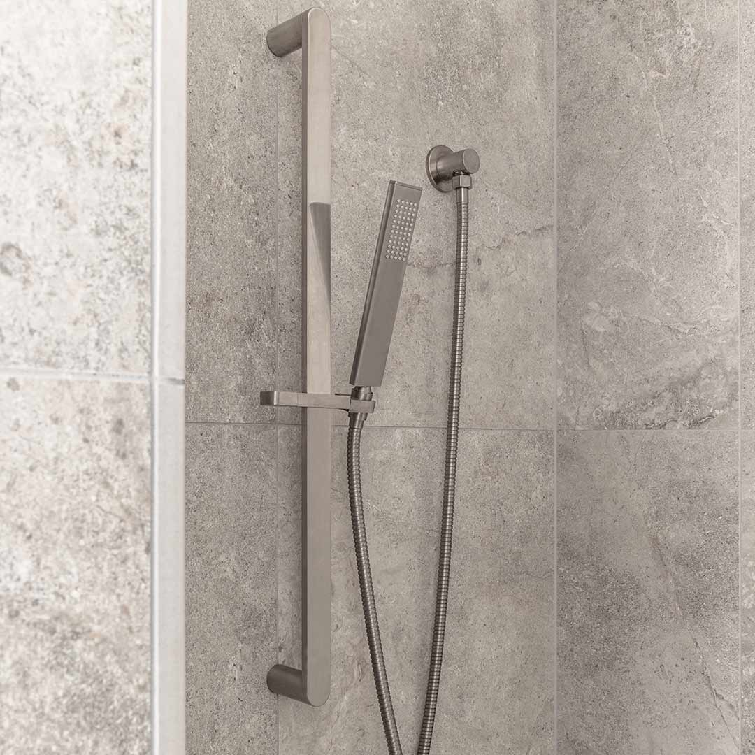 Milani Shower Rail - Brushed Nickel | ABI Interiors