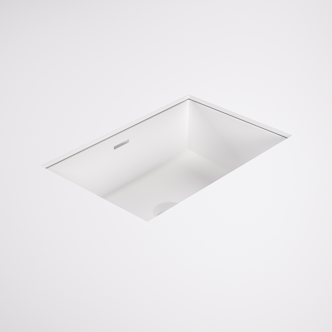Zuri - Rectangle Undercounter Basin - Matte White | ABI Interiors